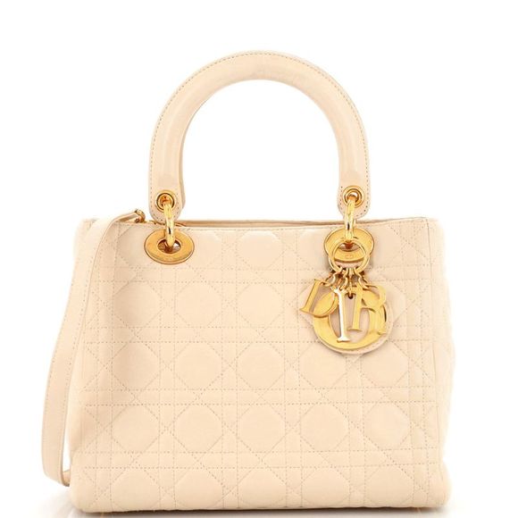 Dior | Bags | Christian Dior Vintage Lady Dior Bag Cannage Quilt ...